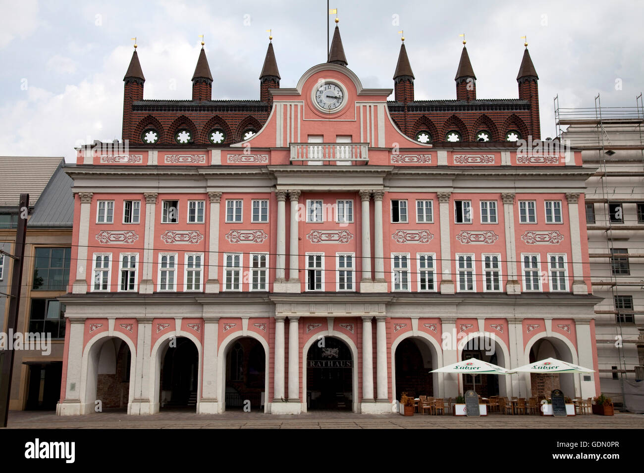Rostock town hall hi-res stock photography and images - Alamy