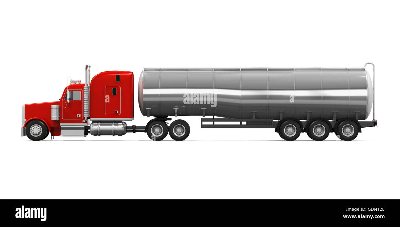 Fuel Tanker Truck Stock Photo - Alamy