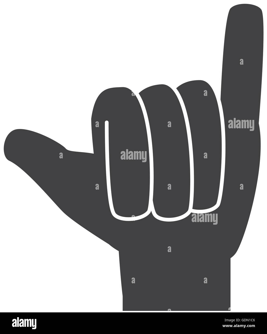 hand sign language icon vector illustration Stock Vector Image & Art ...