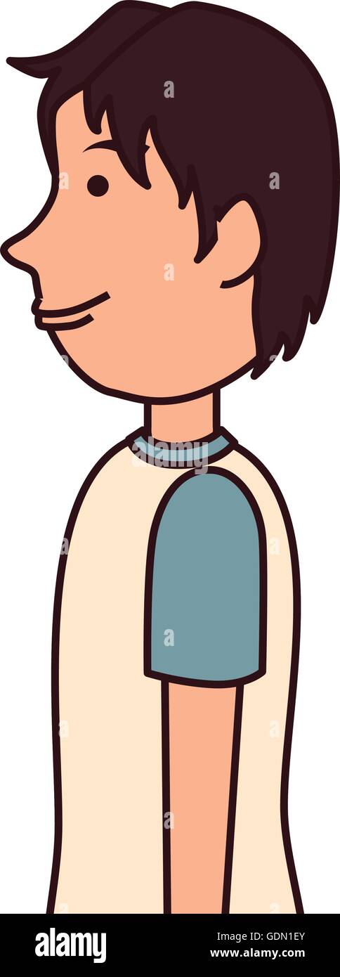 teenager boy cartoon icon vector illustration Stock Vector Image & Art ...