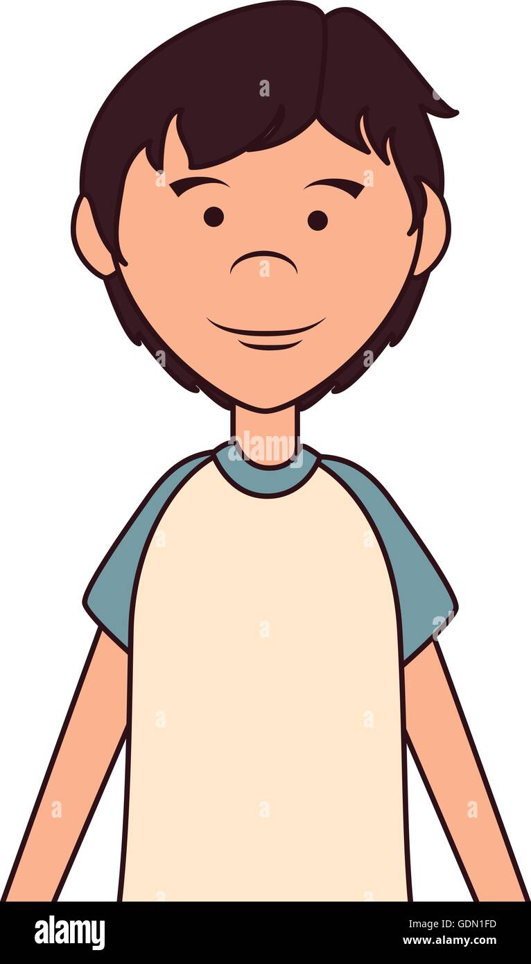 teenager boy cartoon icon vector illustration Stock Vector Image & Art ...