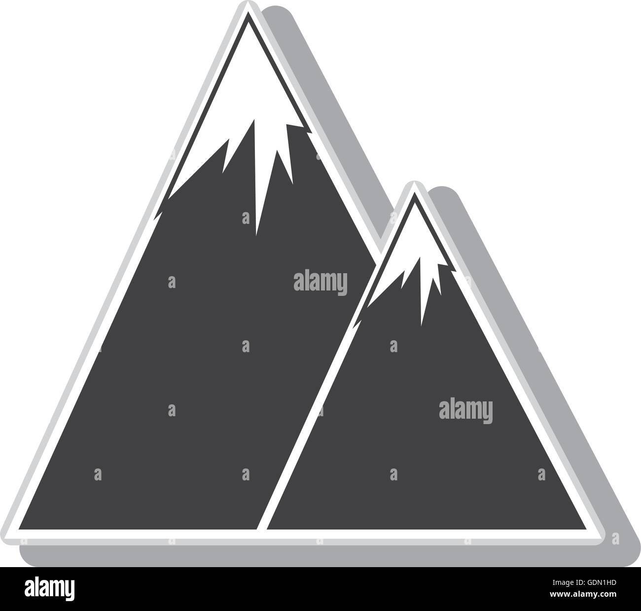 Alpine frontier Stock Vector Images - Alamy