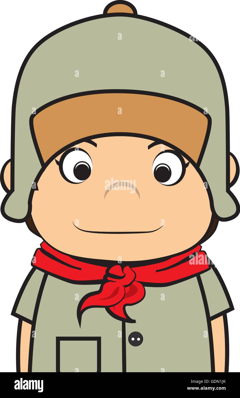 Scout boy cartoon icon vector illustration Stock Vector Image & Art - Alamy