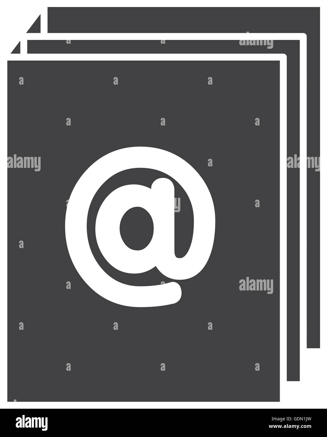 at symbol icon vector illustration graphic design Stock Vector Image ...