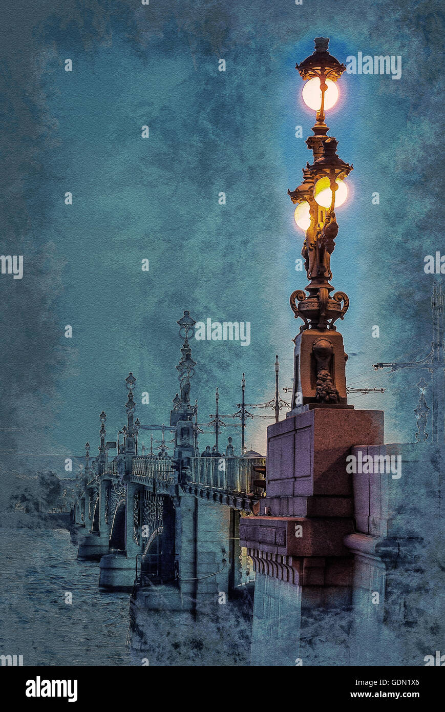 Trinity Bridge in Russia Stock Photo - Alamy