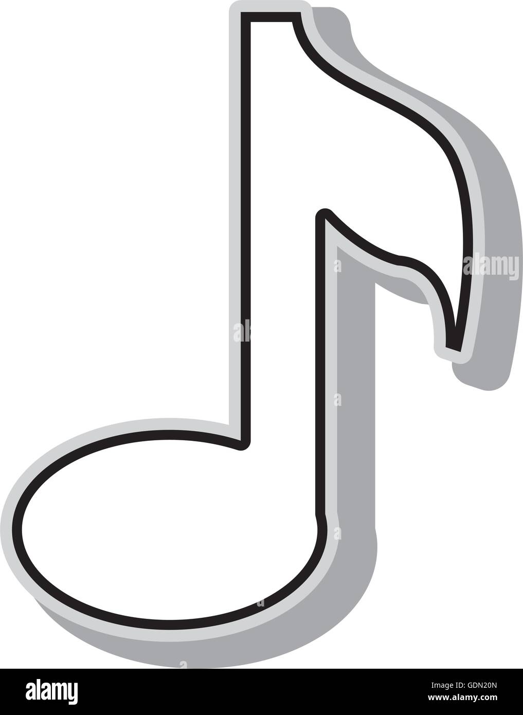 Music note icon vector illustration graphic design Stock Vector Image ...