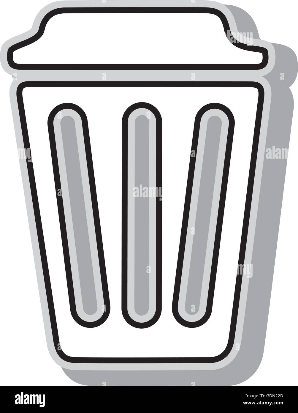 Trash Can Delete Icon Vector Illustration Stock Vector Image Art Alamy