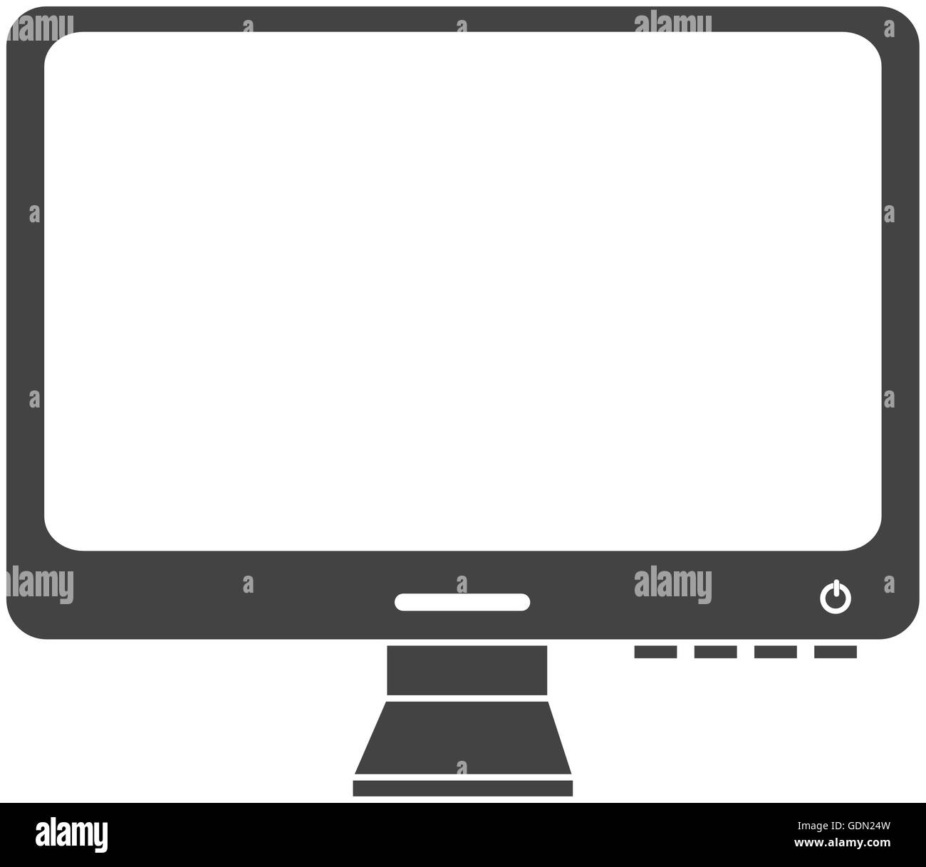 pc computer monitor icon vector illustrration Stock Vector Image & Art ...