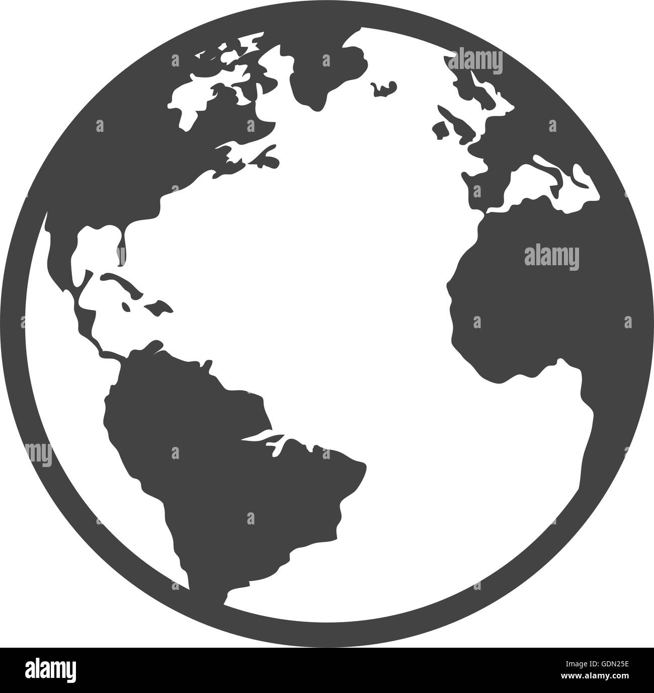 Earth world planet icon vector illustration Stock Vector Image & Art ...