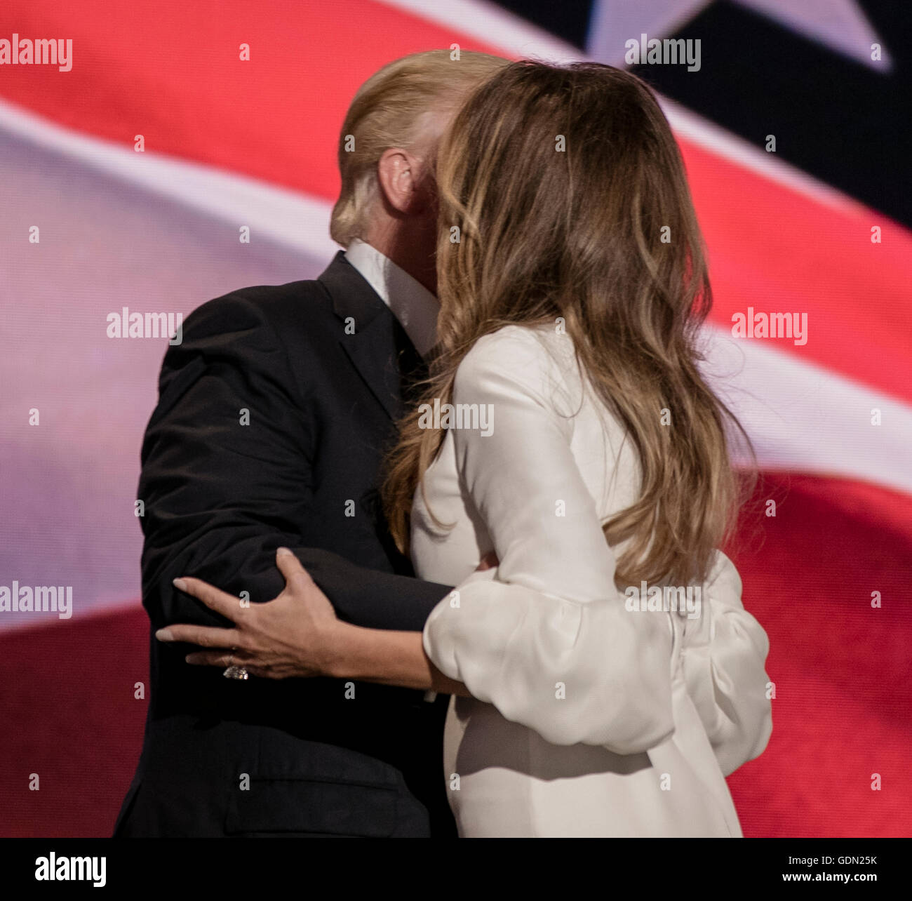 Cleveland, Ohio, USA, 18th July, 2016 Donald and Melania Trump at the ...