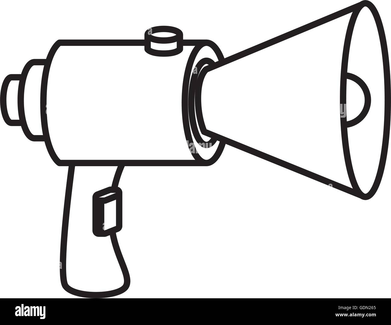 bullhorn megaphone advert icon vector illustration Stock Vector Image & Art - Alamy