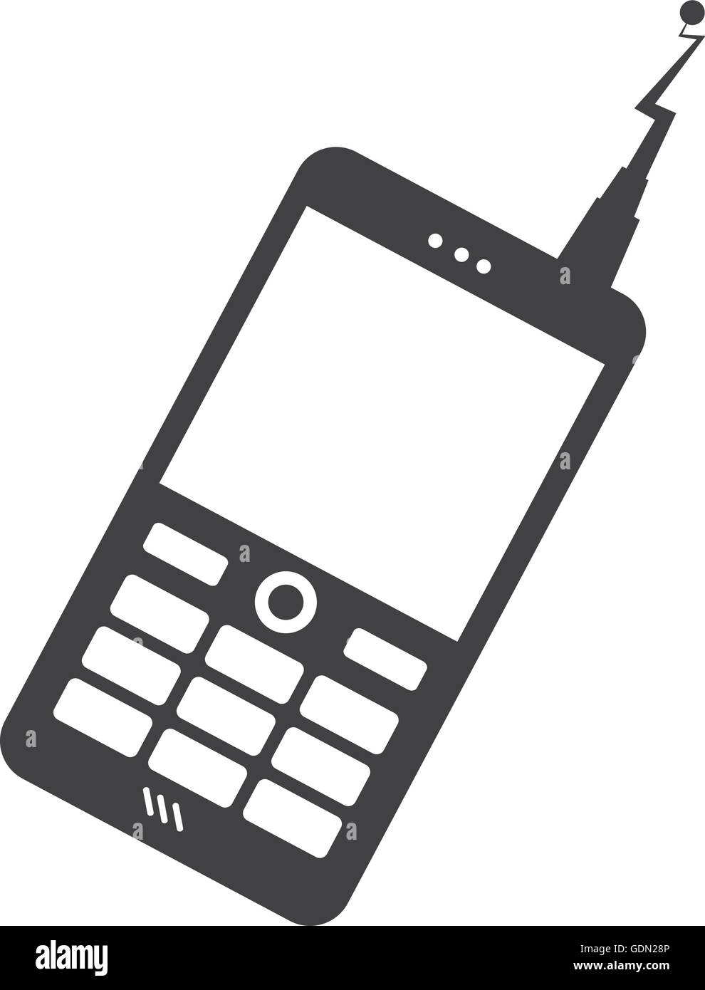 cellphone phone buttons icon, vector illustration icon Stock Vector ...