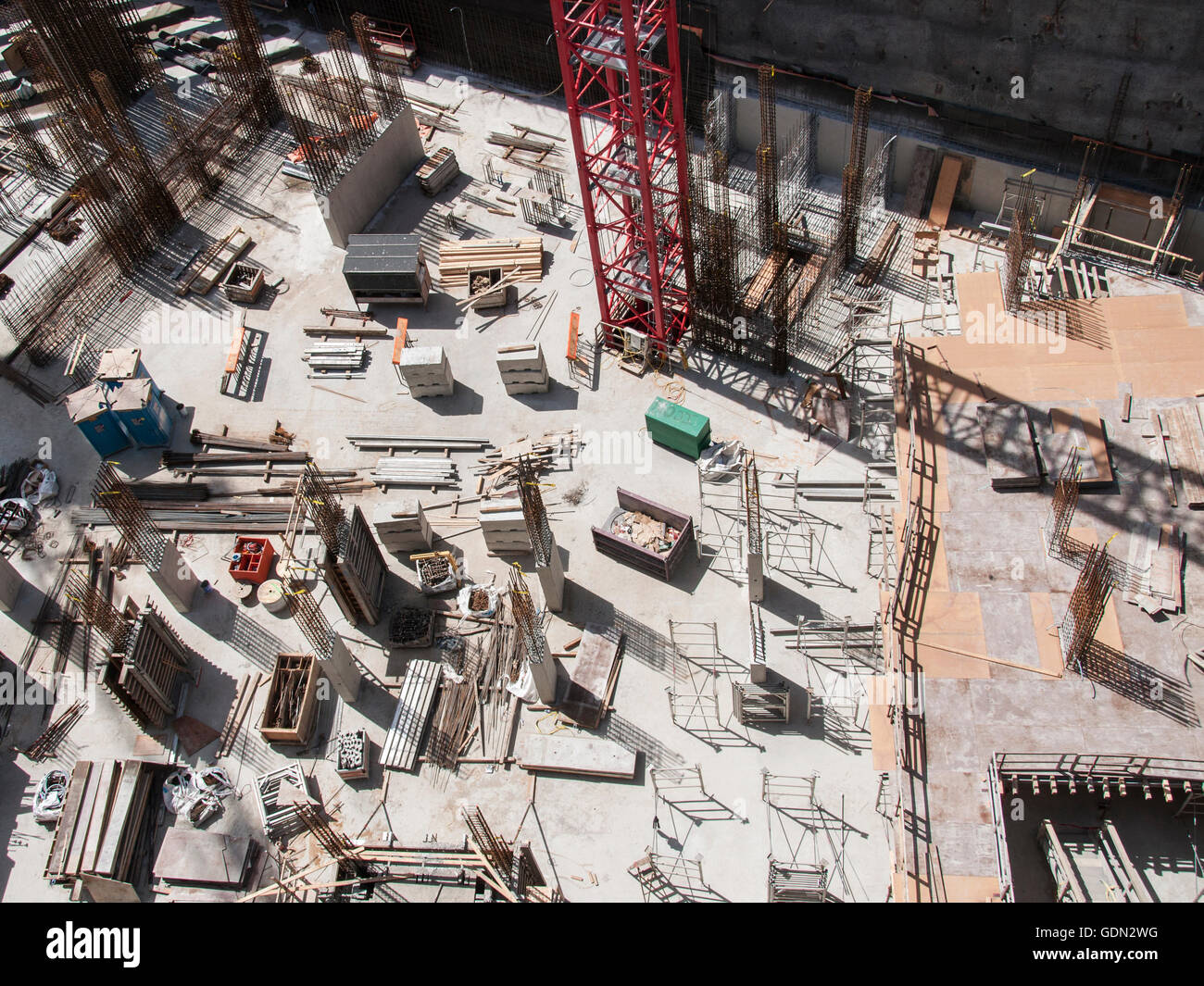 Construction site seen from above Stock Photo - Alamy