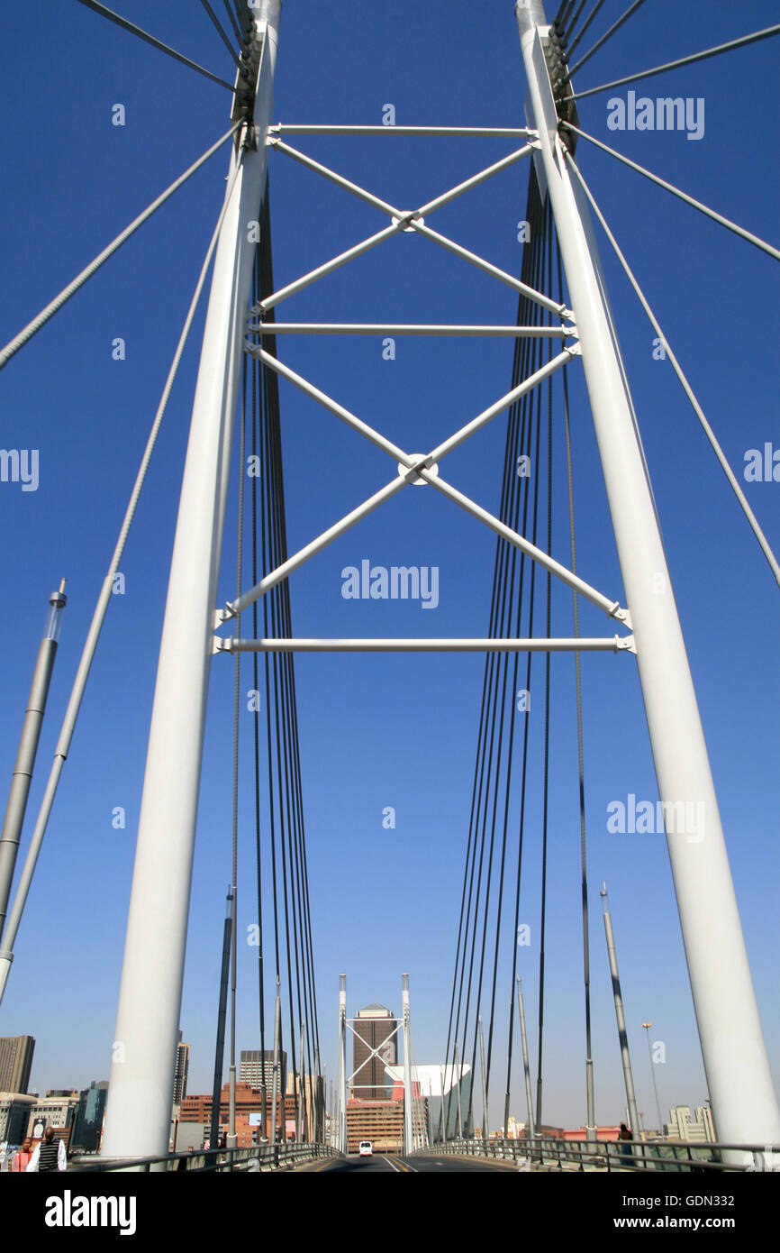 Nelson Mandela Bridge, Johannesburg, Gauteng, South Africa Stock Photo ...