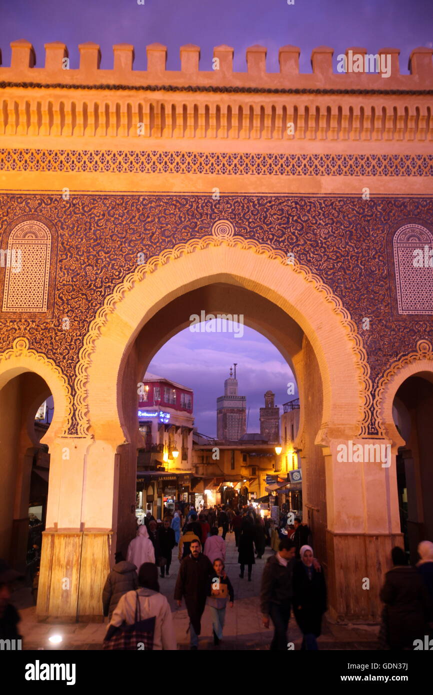 The blue gate in fes hi-res stock photography and images - Alamy