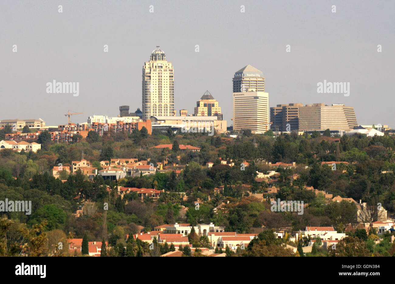 Sandton Skyline, Johannesburg, Gauteng, South Africa Stock Photo - Alamy