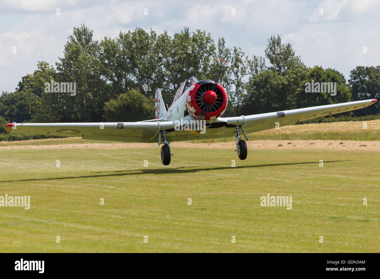 at-6D Harvard III (T6 Texan) at hardwick warbirds hardwick airfield ...