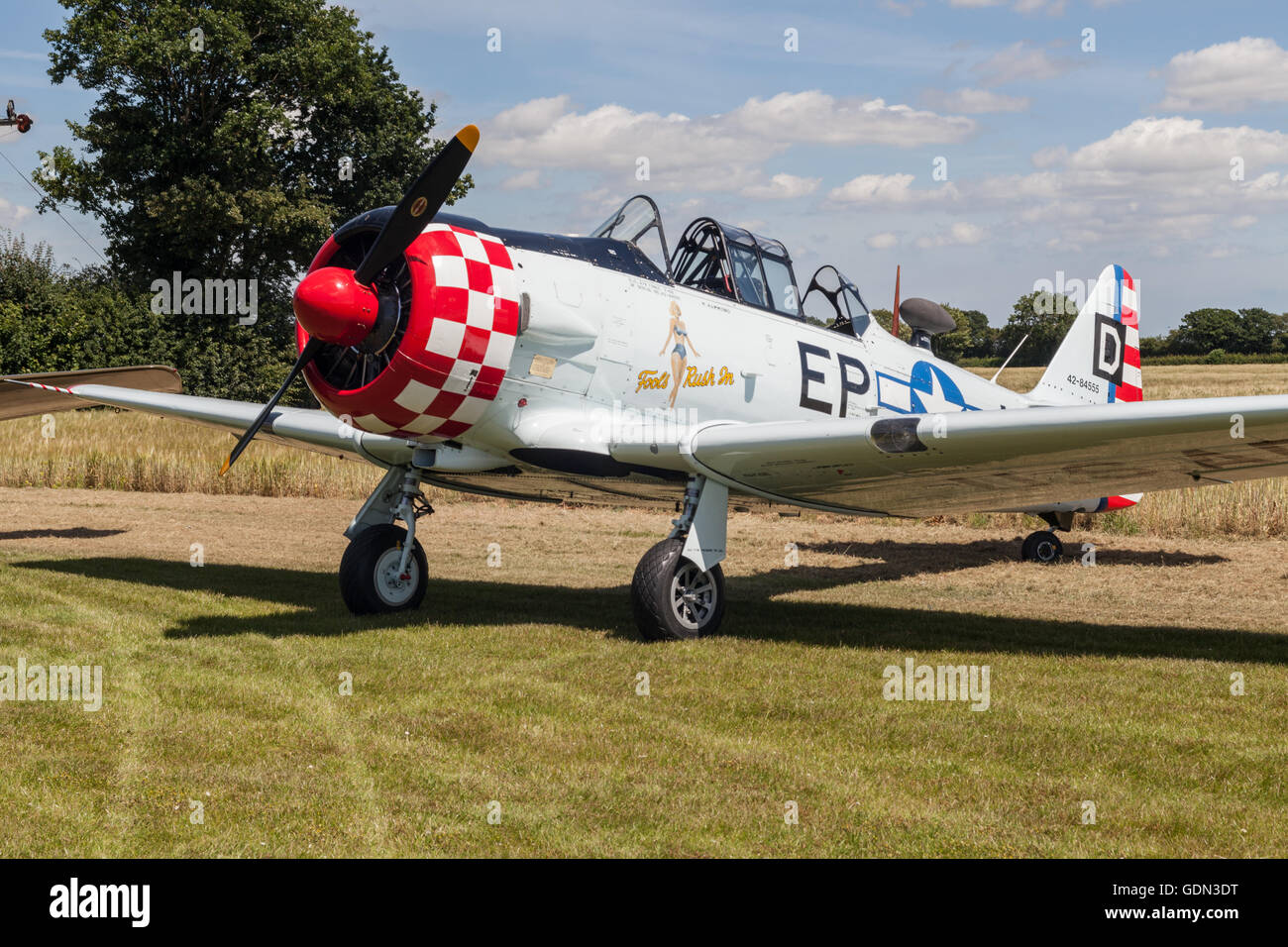 at-6D Harvard III (T6 Texan) at hardwick warbirds Stock Photo - Alamy