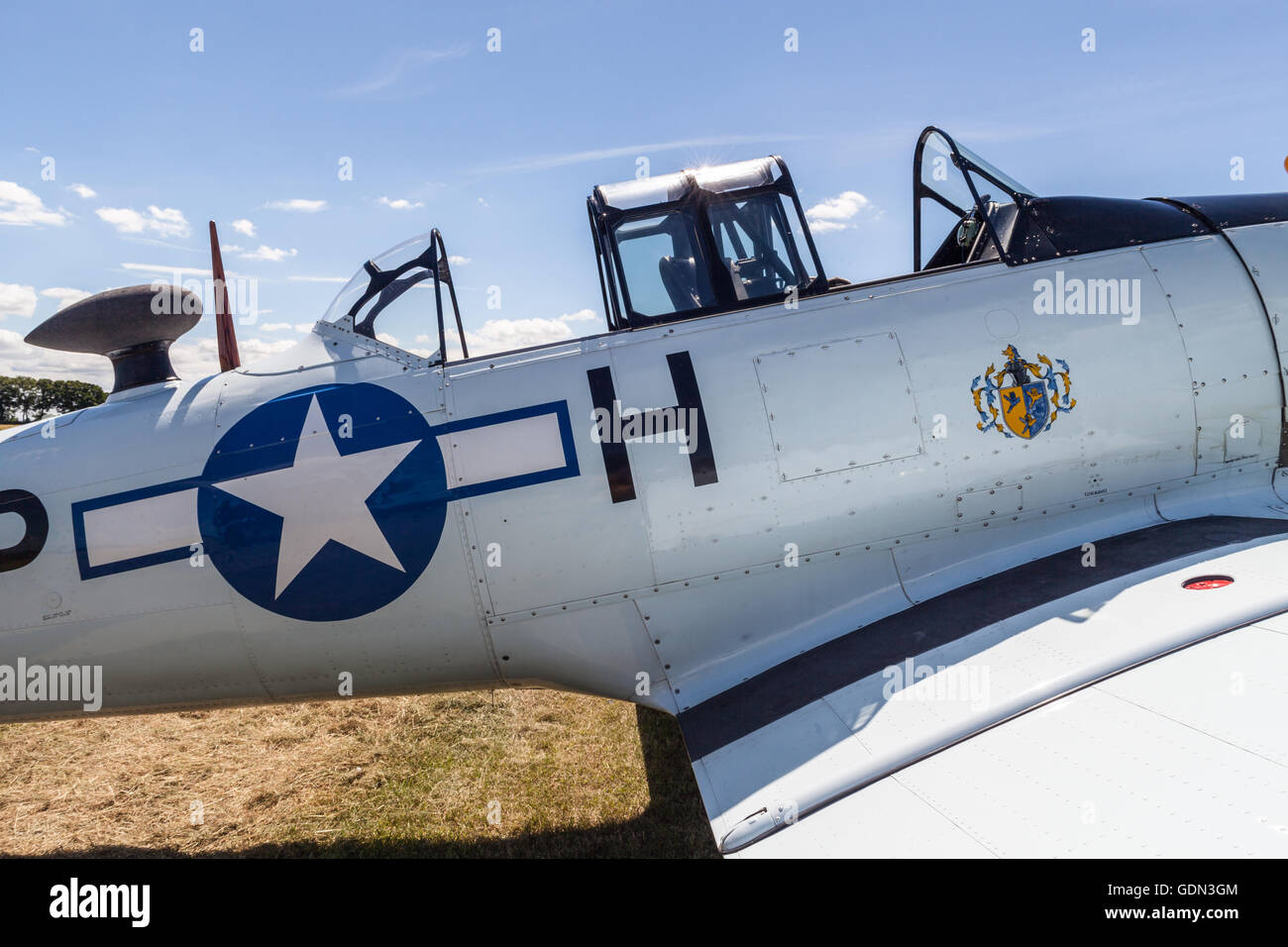 at-6D Harvard III (T6 Texan) at hardwick warbirds Stock Photo - Alamy