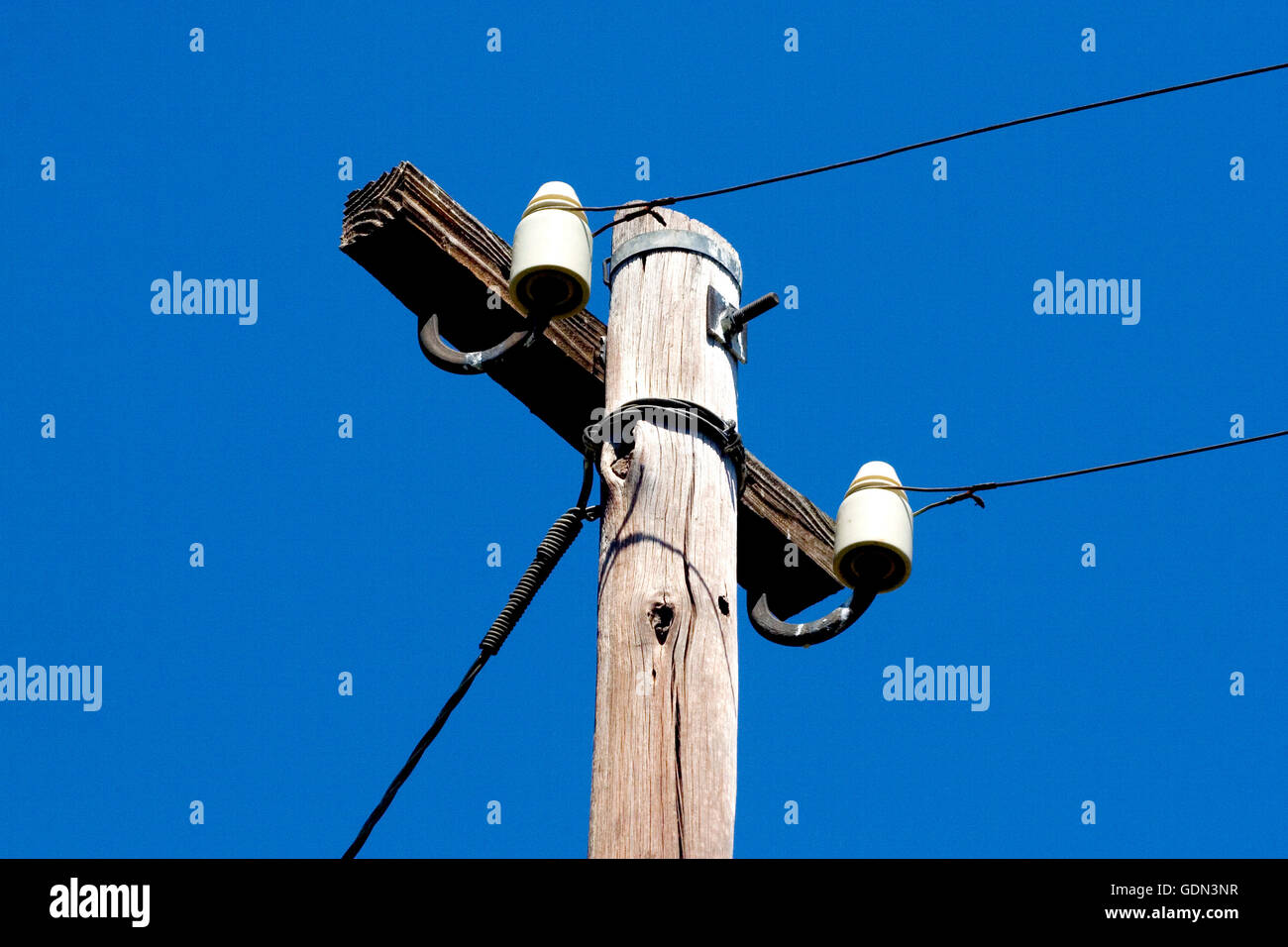Telephone pole and wires Stock Photo - Alamy