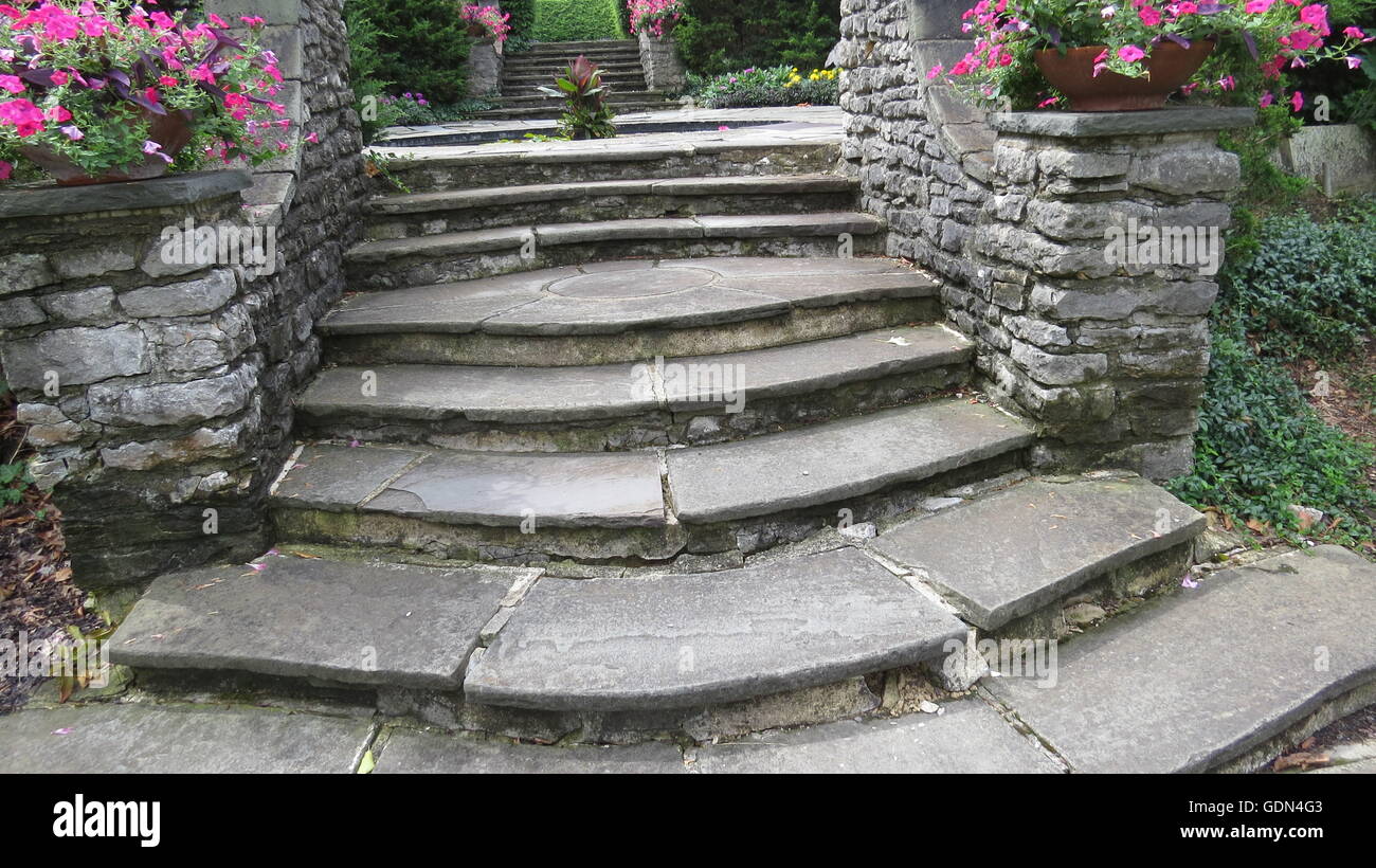 Old stone steps hi-res stock photography and images - Alamy