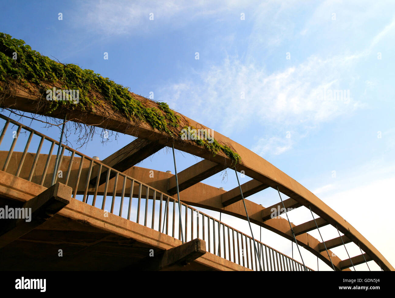 Pedestrian Bridge, Bryanston, Johannesburg, Gauteng, South Africa Stock ...