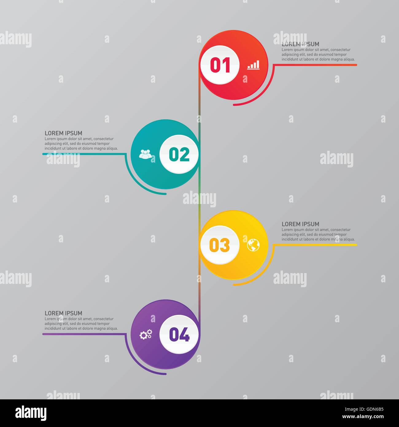 Infographic report template design element vector illustration Stock ...