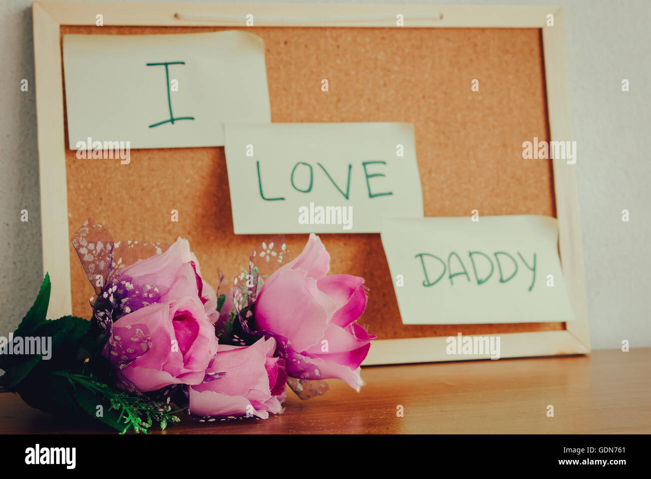 I love Daddy, Happy Father's Day Stock Photo - Alamy