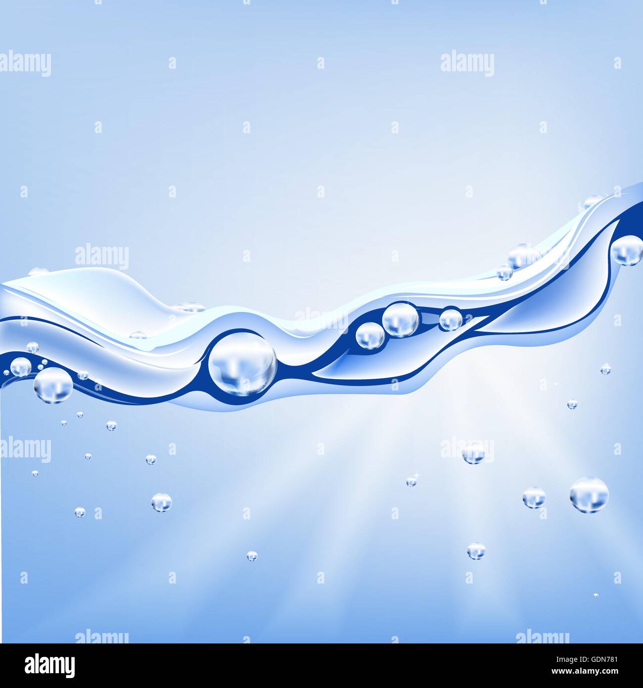 purity water with bubbles Stock Vector Image & Art - Alamy