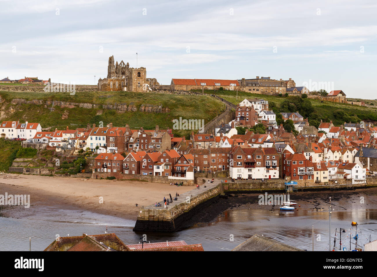 Harbor scene in whitby hi-res stock photography and images - Alamy