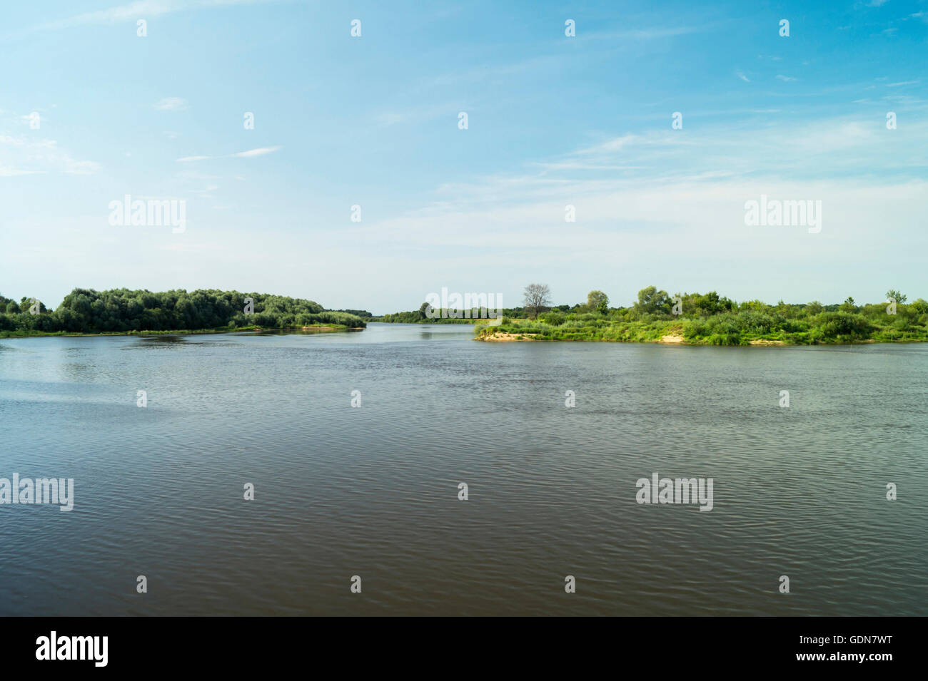 Beautiful summer landscape river hi-res stock photography and images ...