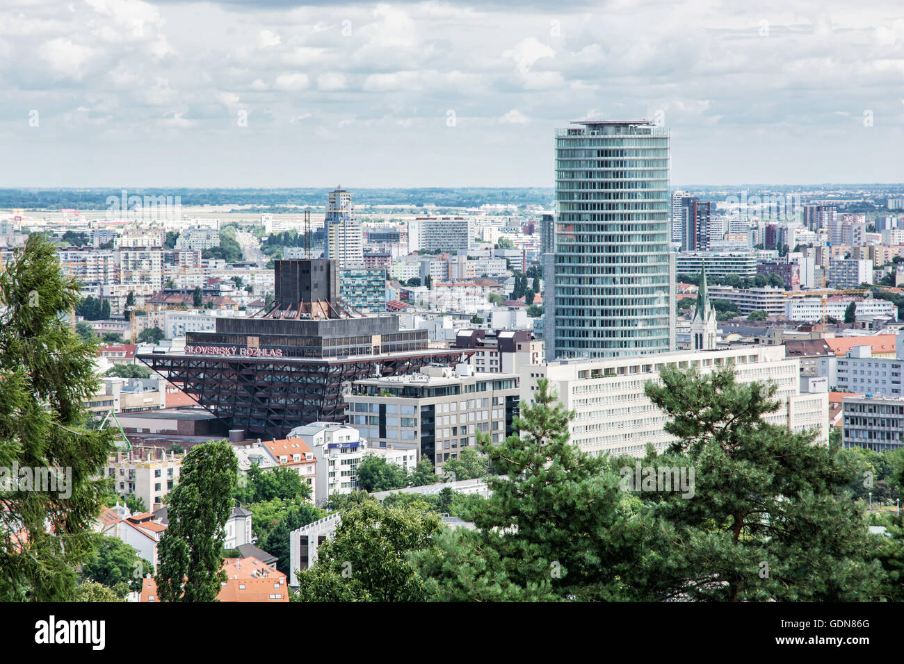 Slovak radio building bratislava hi-res stock photography and images ...