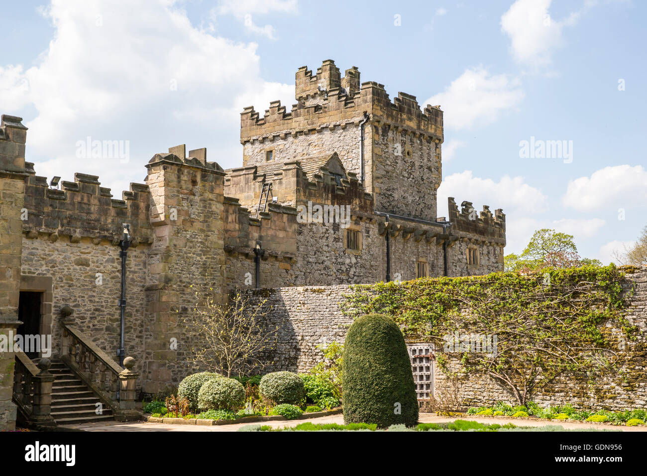 Haddon Hall in Derbyshire dating back to Tudor times and the site of ...