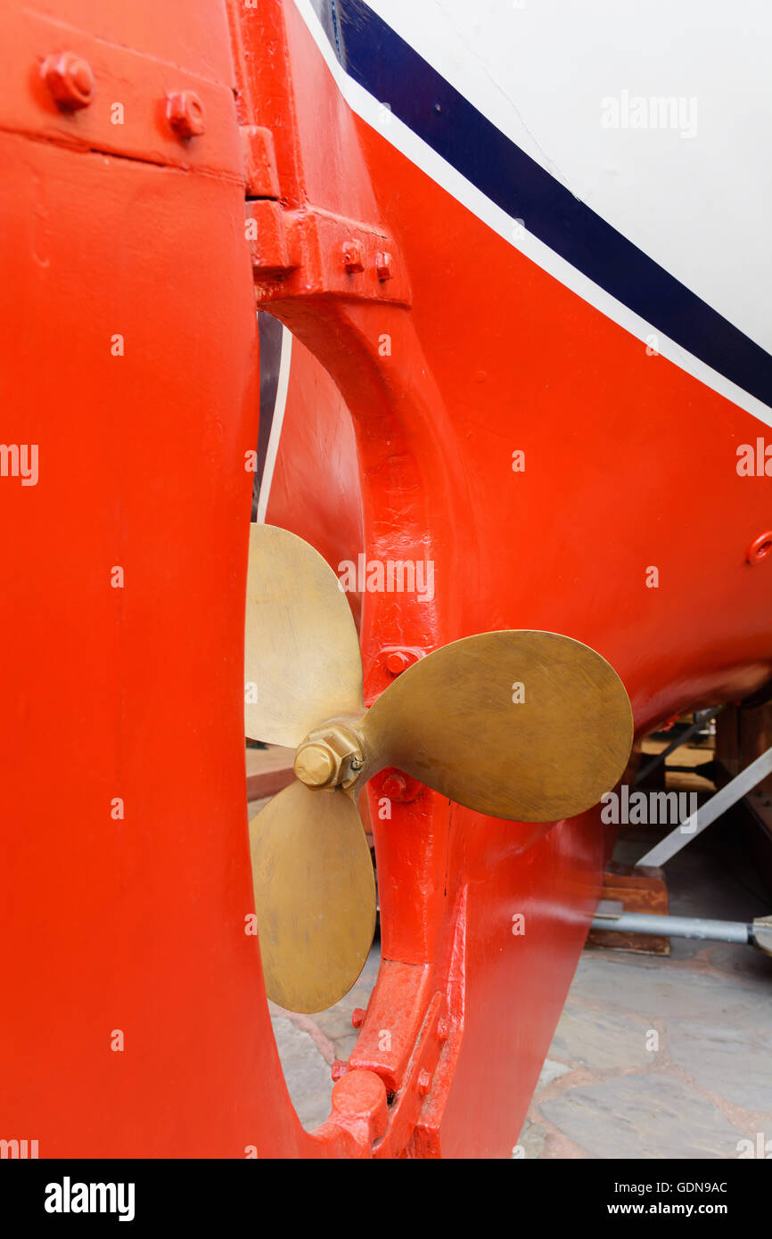 Propeller and rudder ship in dry dock Stock Photo - Alamy
