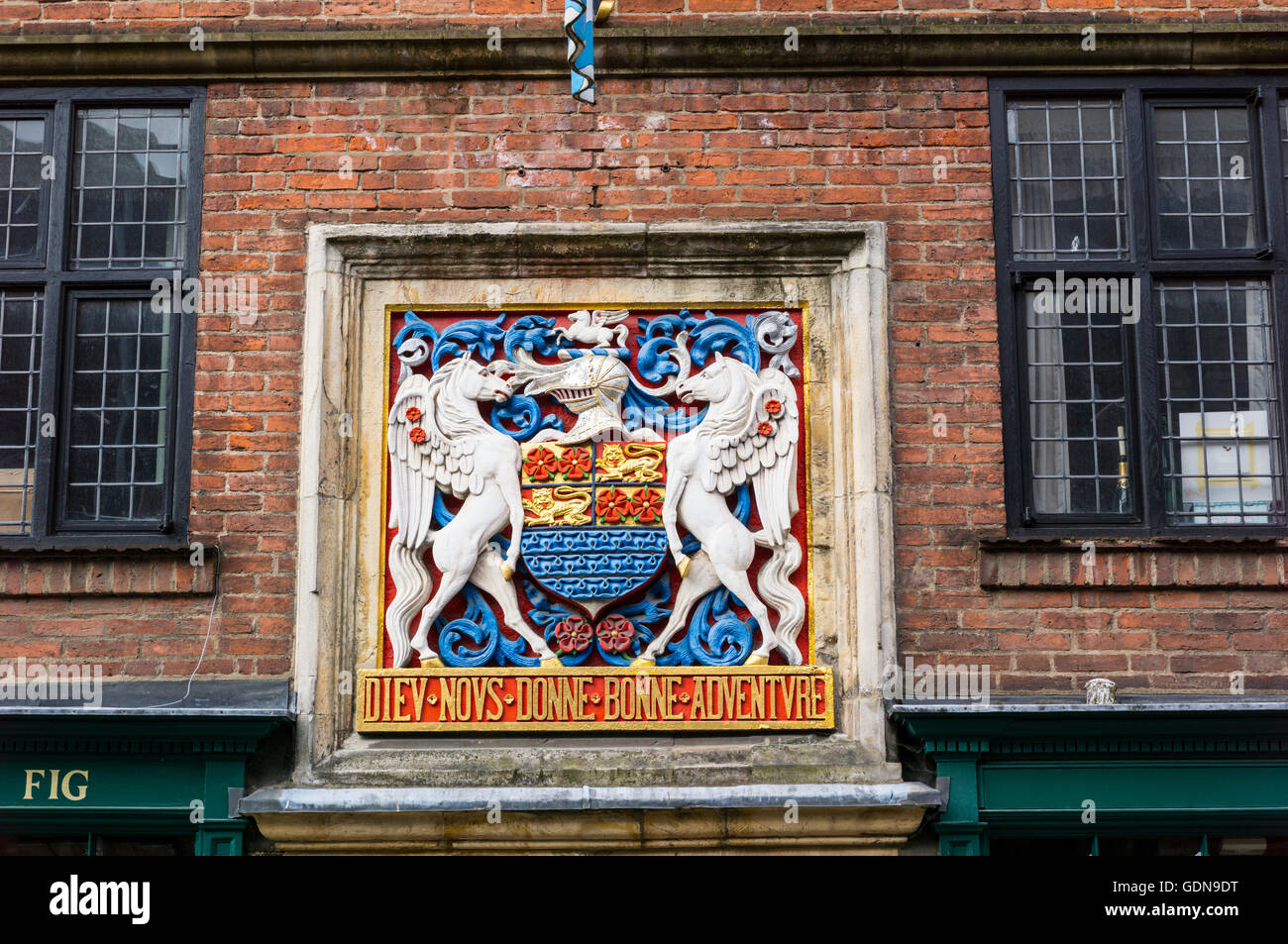 The historic city of York in Yorkshire with major precincts and ...