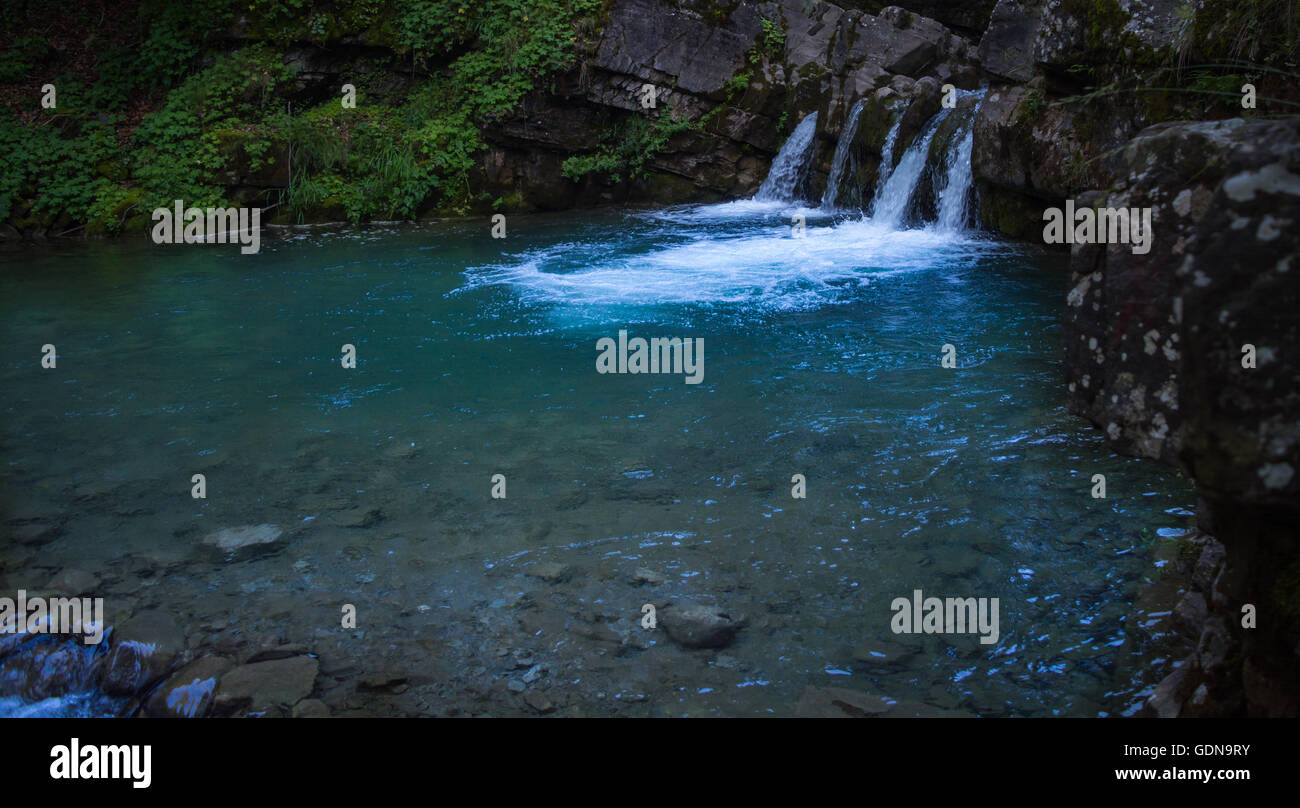Small forest waterfall hi-res stock photography and images - Alamy