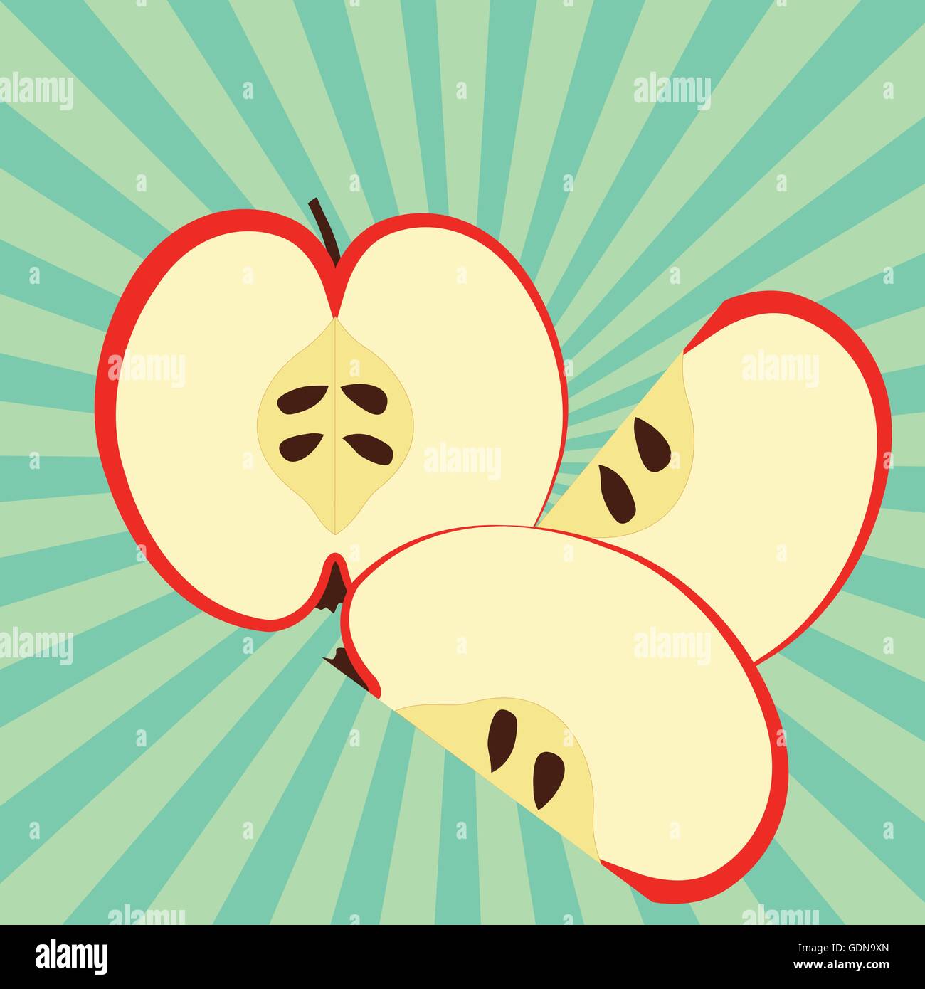 Apple background vector for poster Stock Vector Image & Art - Alamy