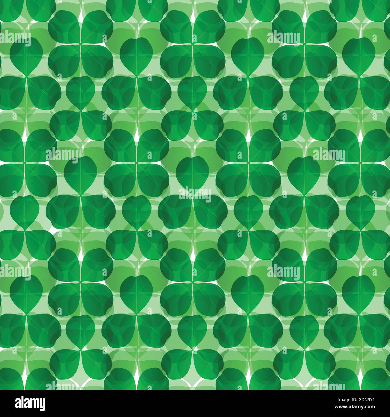 Four leaf clover shamrock luck vector background for card Stock Vector ...