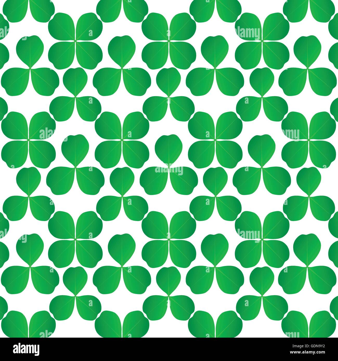 Four leaf clover shamrock luck vector background for card Stock Vector ...