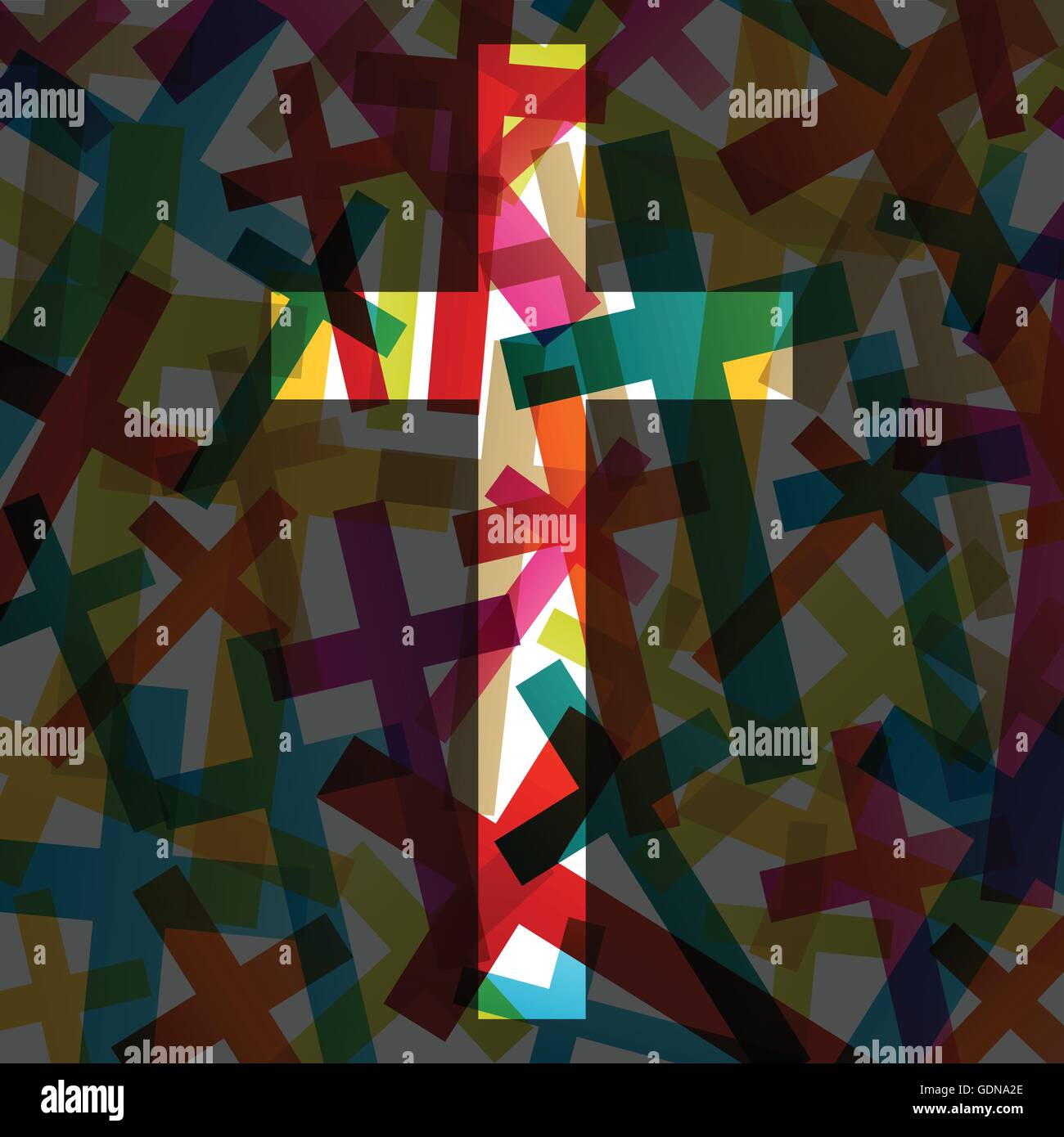 Christianity religion cross concept abstract background vector ...