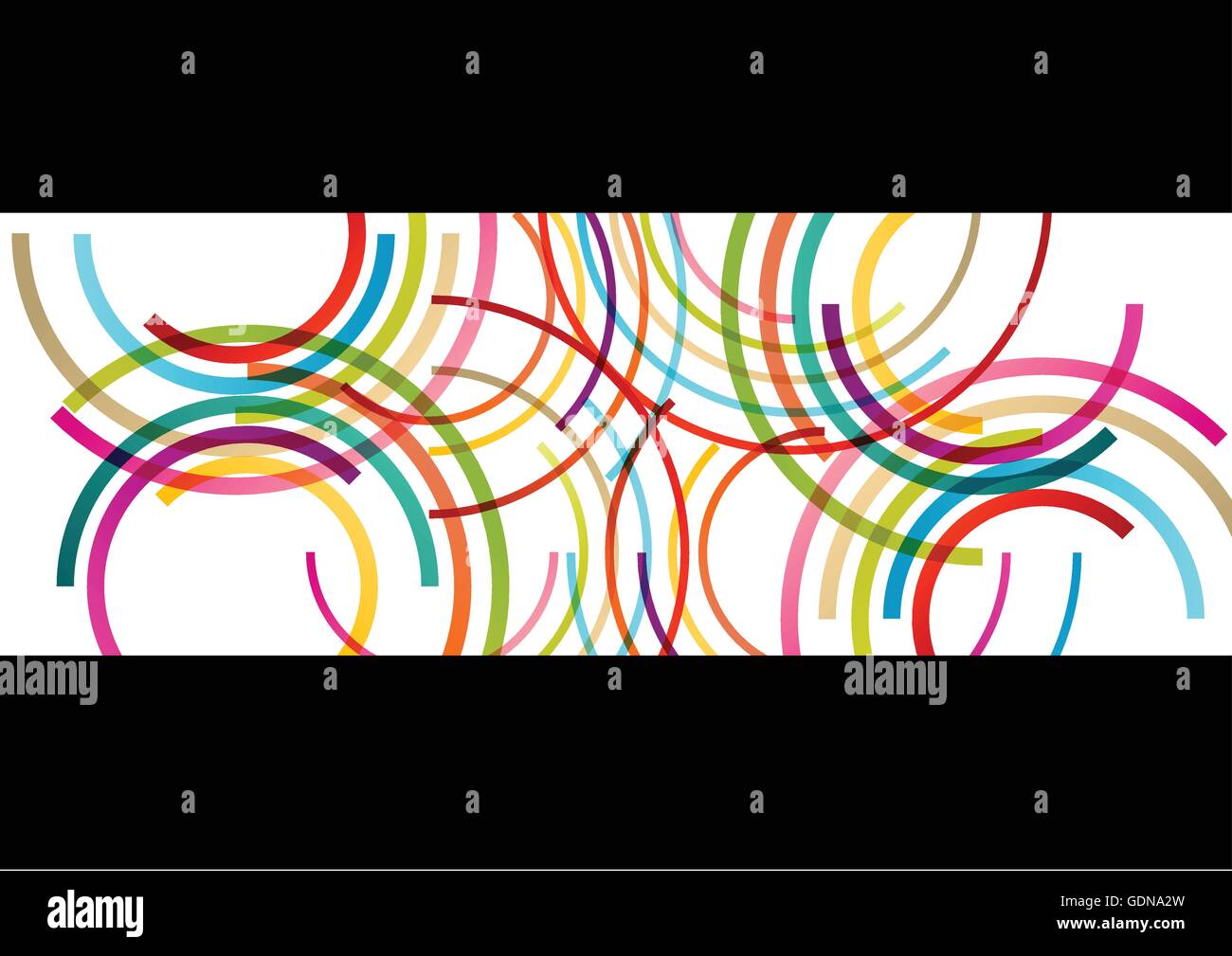 Color circle round ellipse lines waves colorful mosaic abstract ...