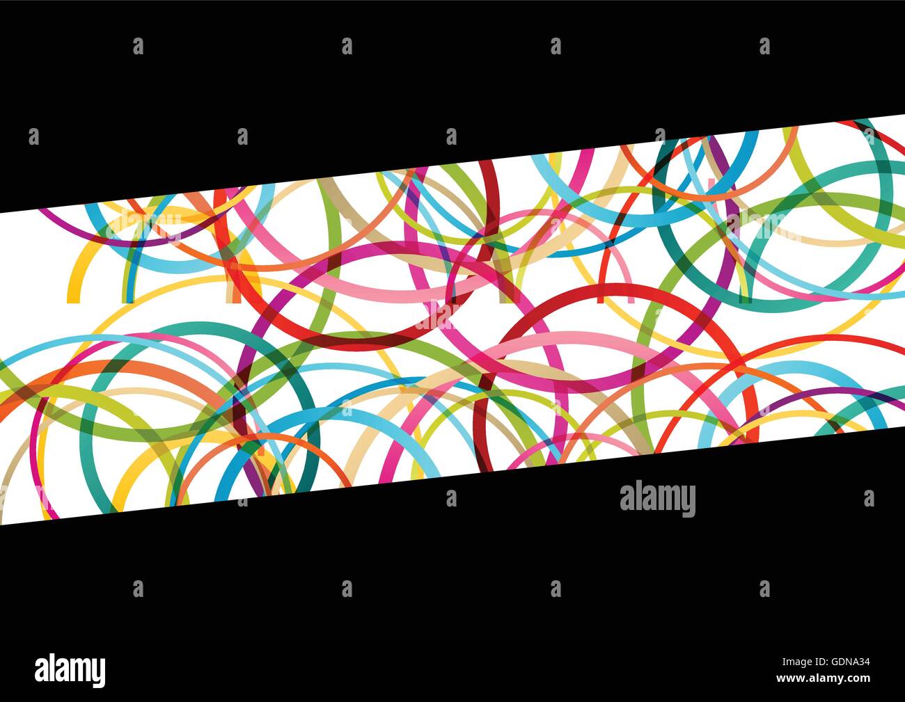 Color circle round ellipse lines waves colorful mosaic abstract ...