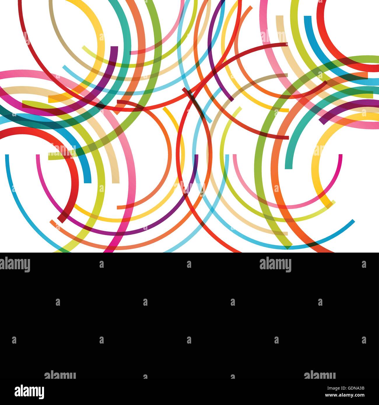 Color circle round ellipse lines waves colorful mosaic abstract ...