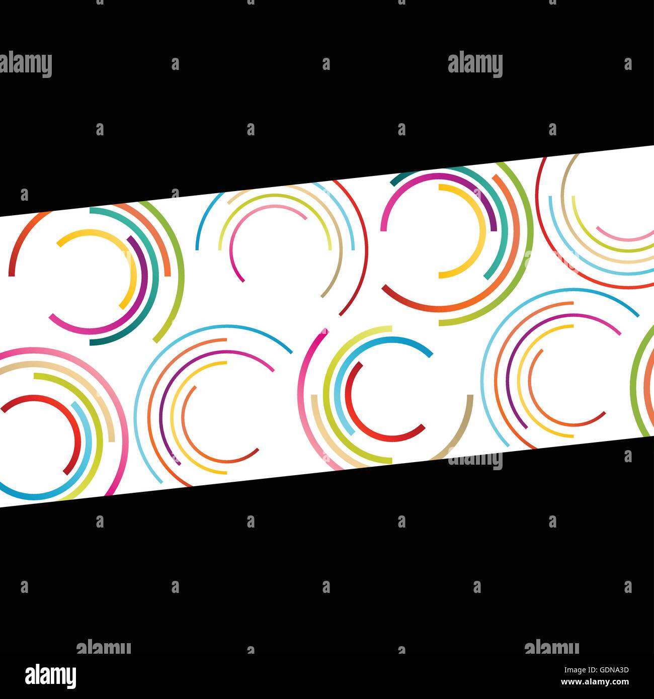 Color circle round ellipse lines waves colorful mosaic abstract ...
