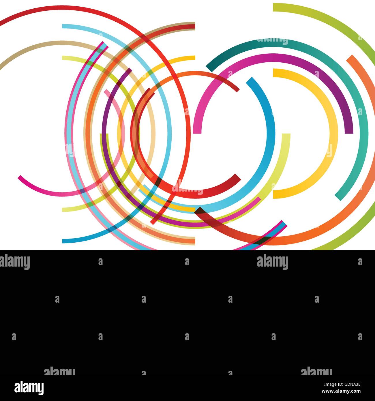 Color circle round ellipse lines waves colorful mosaic abstract ...