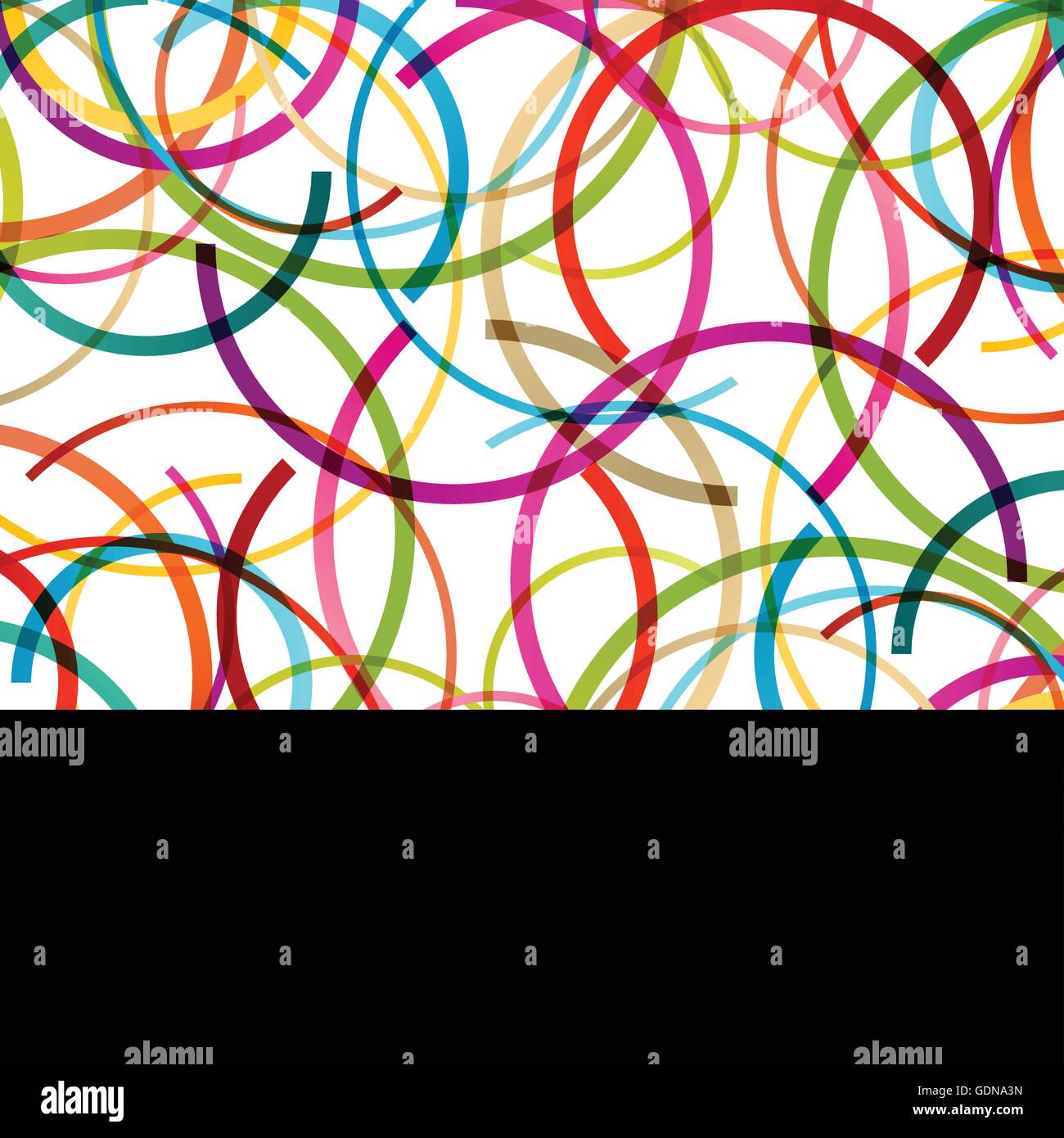 Color circle round ellipse lines waves colorful mosaic abstract ...