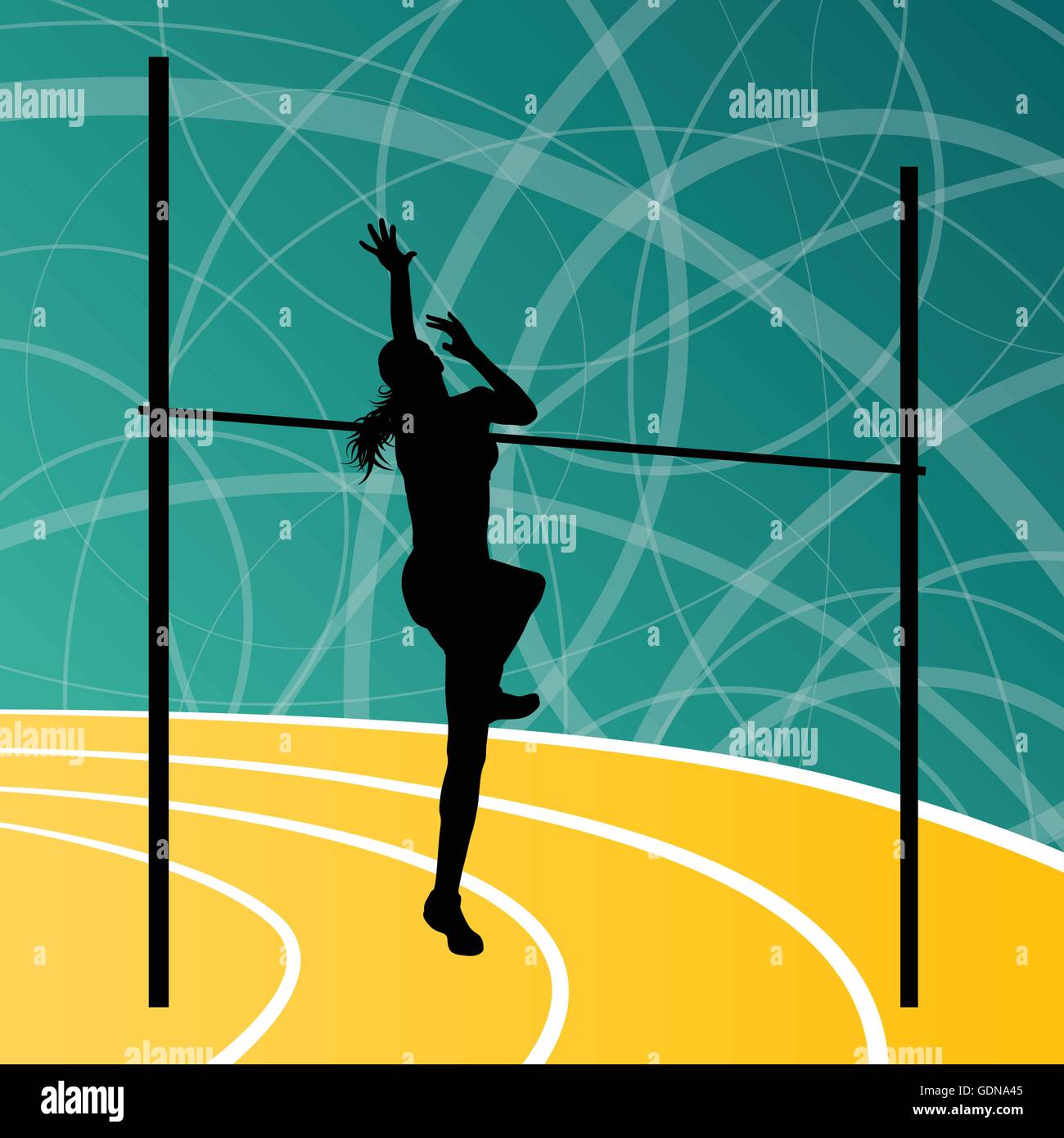 High Jump Silhouette