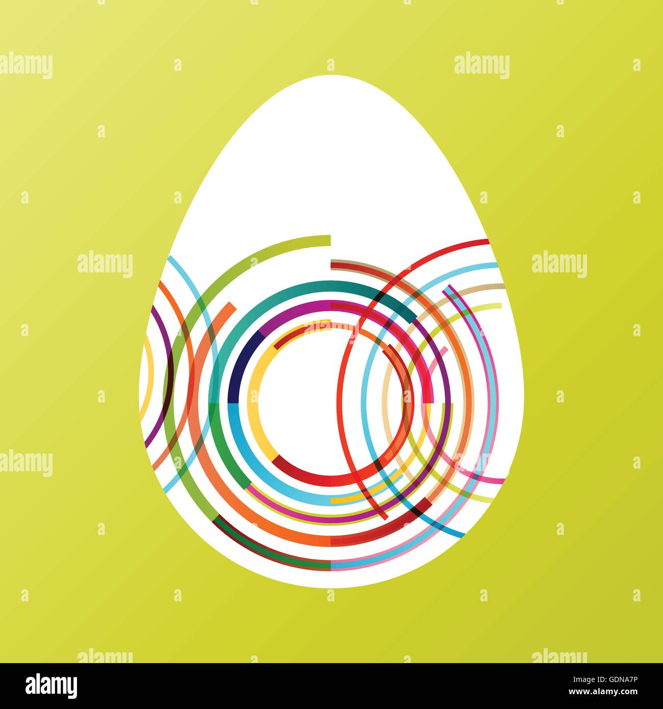 Easter egg fresh spring color line abstract background illustration ...