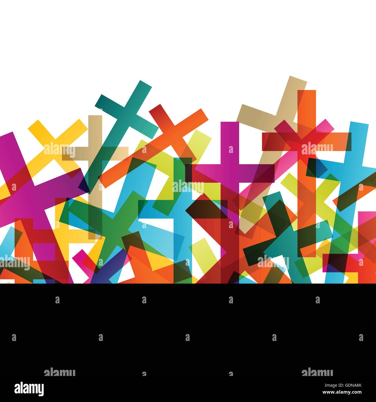 Christianity religion cross concept abstract background vector ...