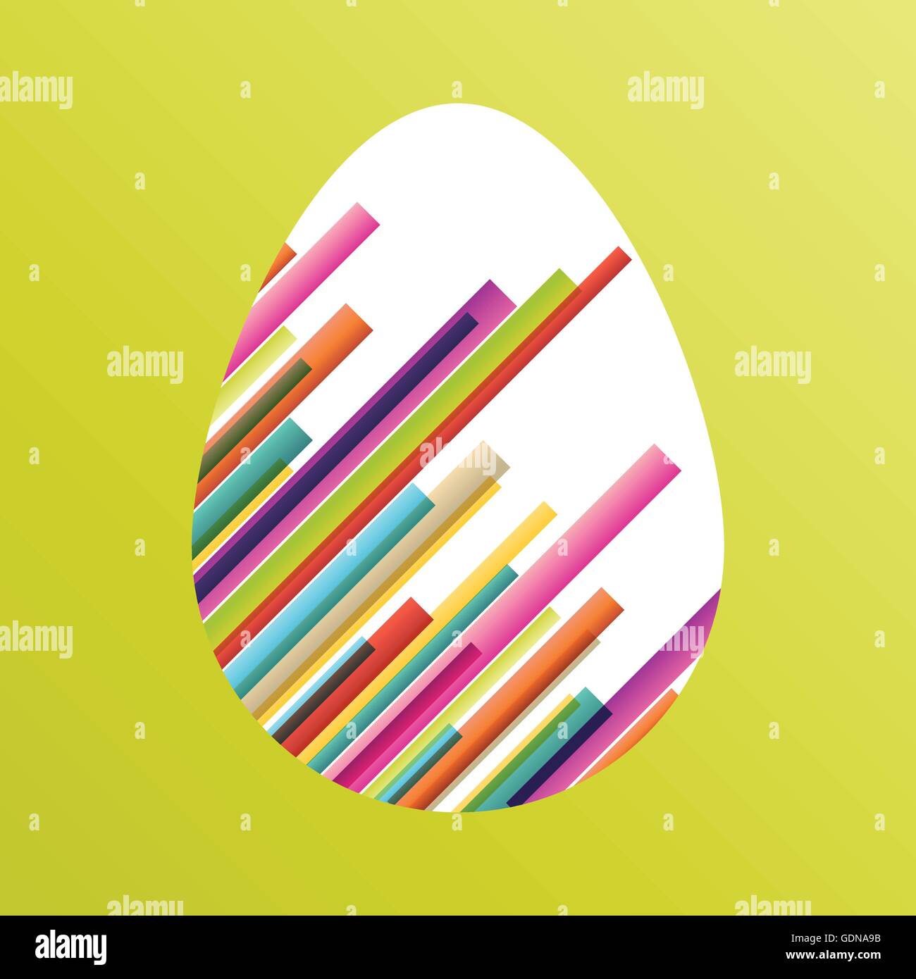 Easter egg fresh spring color line abstract background illustration ...